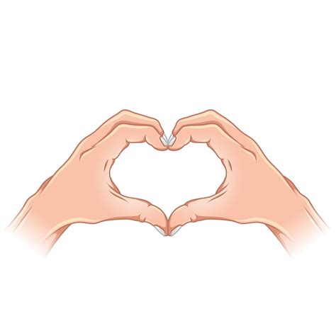 Premium Vector Hands Forming A Heart Symbol Of Love
