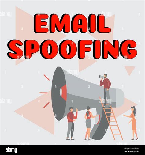 Hand Writing Sign Email Spoofing Word Written On Secure The Access And