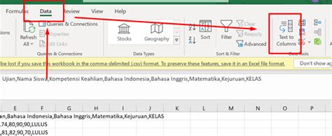 Cara Memisahkan Data Dari File Csv Ke Excel Menjadi Beberapa Kolom