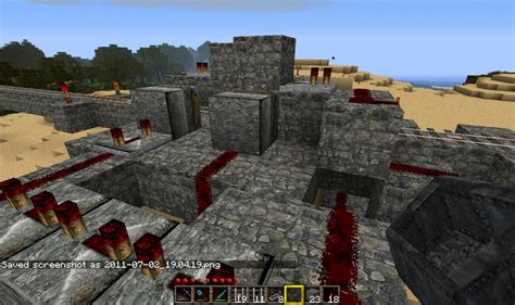 Automatic Minecart Station Using Pistons Minecraft Map