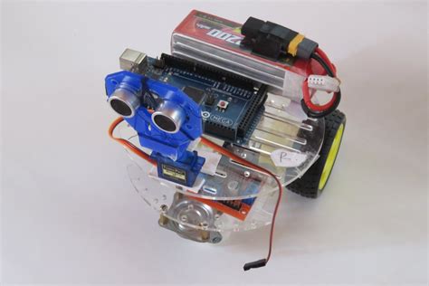 obstacle avoiding robot with servo motor arduino 6 steps with
