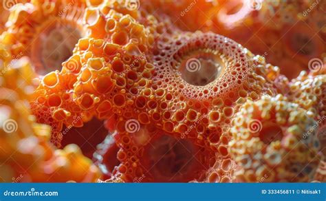 Create A Digital Rendering Of A Lesion On A Microscopic Level Stock Image