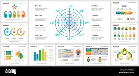 Colorful Planning Or Strategy Concept Infographic Charts Set Stock Vector Image Art Alamy