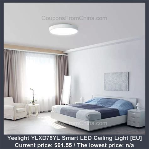 Yeelight YLXD76YL Smart LED Ceiling Light [EU] for 61.55 USD with ...