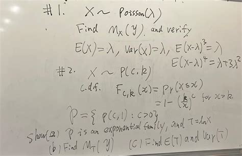 solved 1 x~ poisson x find mx y and verify e x 1