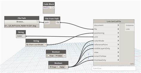 How To Batch Insert Linked Cad File By Share Coordinates Revit Dynamo