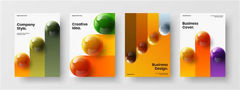 트렌디한 3d 구 카탈로그 커버 일러스트 컬렉션 추상 브로셔 A4 벡터 디자인 레이아웃 구성 A4 용지에 대한 스톡 벡터 아트 및 기타 이미지 Istock