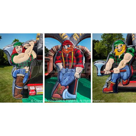 Inflatable Lumberjack Axe Throw Double — Beyond Tent