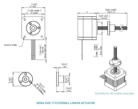 Nema 17 Lead Screw Stepper Motors Modusystems