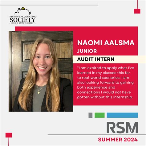 Looking Forward To What My Internship With Rsm Has In Store Naomi Aalsma