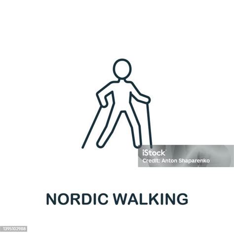 노인 간호 컬렉션의 노르딕 워킹 아이콘 간단한 라인 요소 노르딕 워킹 템플릿 웹 디자인 및 인포 그래픽을위한 기호 벡터에 대한 스톡 벡터 아트 및 기타 이미지 Istock