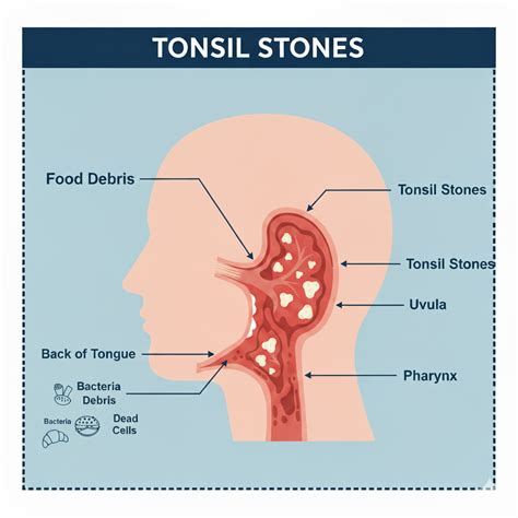 Tonsil Stones Caused Craters