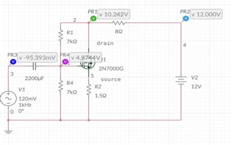Solved Analyze The Amplifier Circuit And Manually Calculate Chegg Com