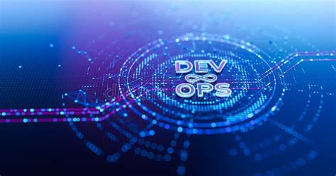 Devops Dev Ops Software Development Digital Icon Stock Illustration Illustration Of