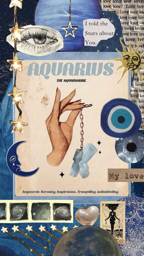Moodboard Aquarius Aquarius Art Aquarius Aesthetic Cute Tumblr