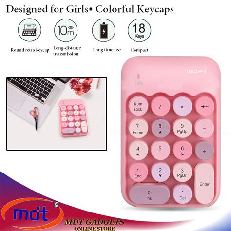 Mofii Wireless Numeric Keypad For Notebook One Hand External Small Keypad Financial Accounting