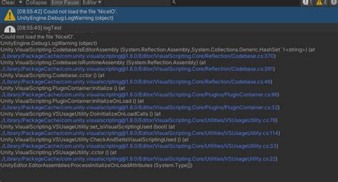 Could Not Load The File Niceio Unity Engine Unity Discussions