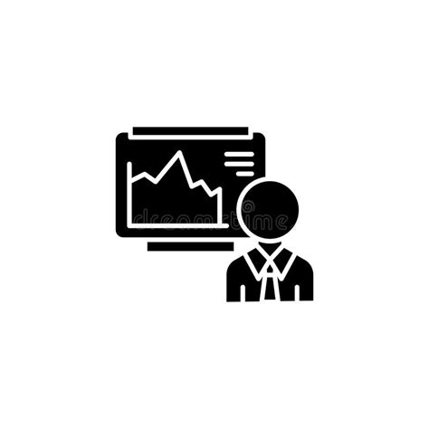 Employee`s Presentation Black Icon Concept Employee`s Presentation