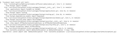 Problem With Fastapi Starlette After Installation Of Sd Dreambooth Extension Fix Included