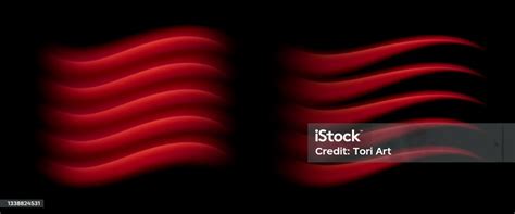 따뜻하거나 뜨거운 공기 흐름 적색 광 효과 온난화 물결 모양광선 적외선 효과에 대한 스톡 벡터 아트 및 기타 이미지 적외선