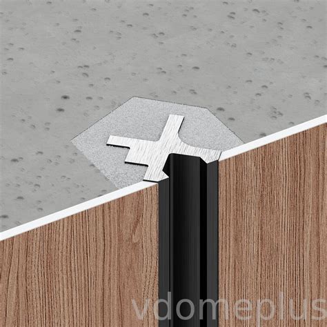 Разделительный теневой профиль анодированный черный D00x