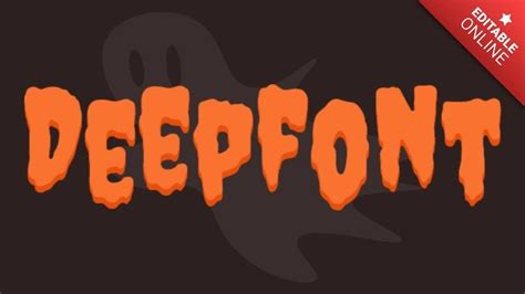 Deepfont Halloween Font Text Effect Generator