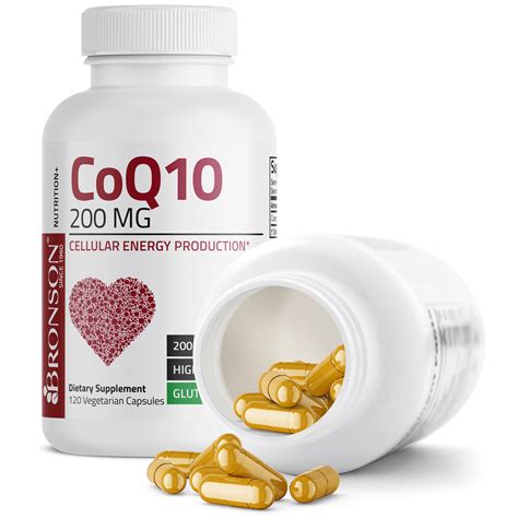 Bronson Coq10 200 Mg 60 Vegetarian Capsules Vitamins