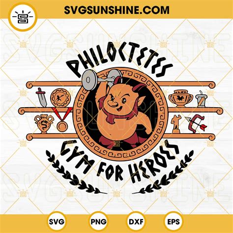Philoctetes Gym For Heroes Svg Hercules Gym Svg Phil Svg Hercules