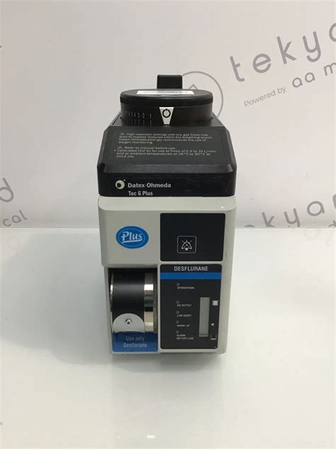 Venta De Evaporador Datex Ohmeda Tec 6 Plus Desflurane Eeuu Bimedis