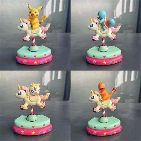 宠物小精灵 宝可梦游乐园系列 旋转木马 皮卡丘 盒装手办 高约13cm 广州动漫周边产品批发平台 乐亿动漫（）