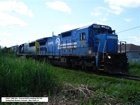 Csxt 7490 Cr 6033 In Canada Conrail Photo Archive