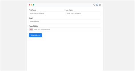 Phonemobile Input Field In Fluent Forms Fluent Forms