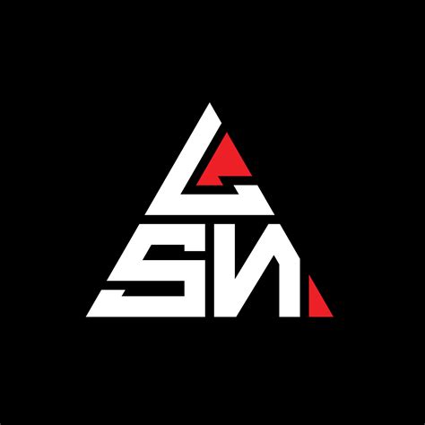 Lsn Triangle Letter Logo Design With Triangle Shape Lsn Triangle Logo