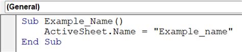 Vba Name Worksheet In Excel Examples How To Use