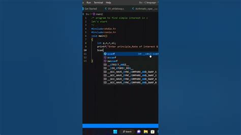 C Program To Find Simple Interest In C Programming Language Code