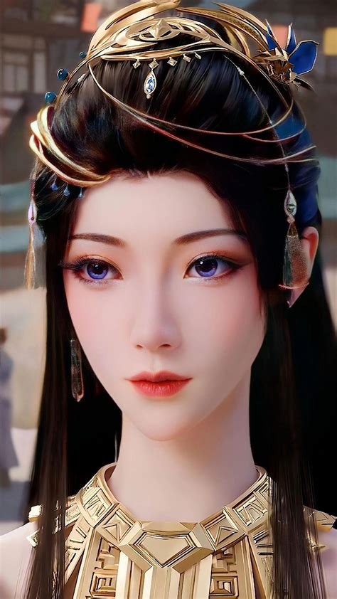 凡人修仙传国漫女神AI高清手机壁纸文思月元瑶与妍丽 哔哩哔哩