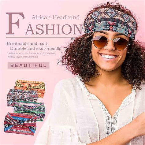 1pc African Headbands For Women Wide Knotted Headband Turban Elastic