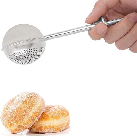 Bakers Dusting Tool 304 Stainless Steel Flour Sifter Perforated Head