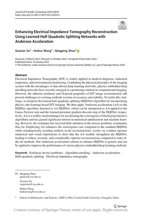 Enhancing Electrical Impedance Tomography Reconstruction Using Learned Half Quadratic Splitting