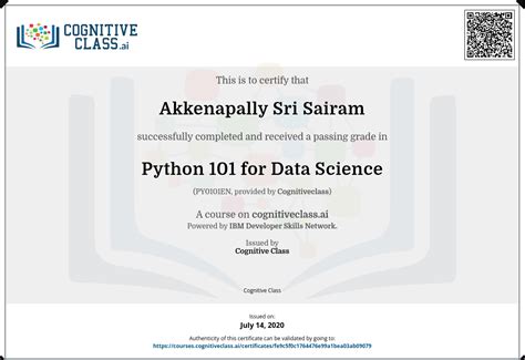 Cognitiveclass Py0101en Certificate Cognitive Class