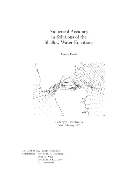 Numerical Accuracy In Solutions Of The Shallow Water Equations Pdf Turbulence Navier