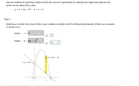 solved use the method of cylindrical shells to find the