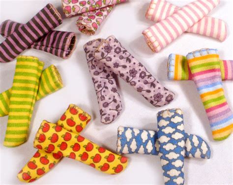 New Doll Socks Patterns Pdf Tutorial How To Sew Socks For Etsy