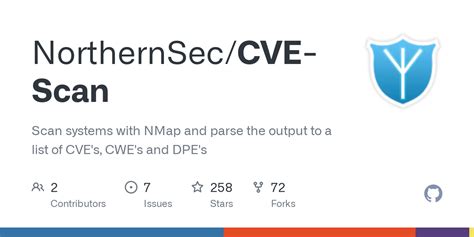 Github Northernseccve Scan Scan Systems With Nmap And Parse The Output To A List Of Cves