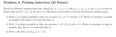 Solved Problem Probing Induction Points Recall The Chegg