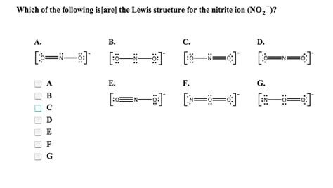 Solved Which Of The Following Is [are] The Lewis Structure