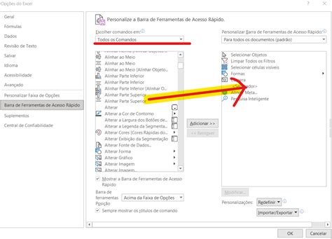 Barra De Ferramentas De Acesso RÁpido Excelforever