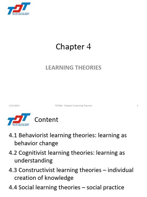 Chapter 4 Learning Theories Pdf Constructivism Philosophy Of Education Epistemology