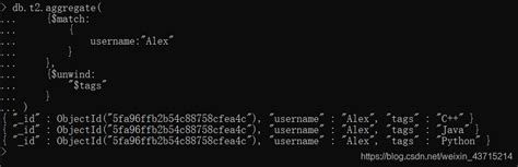 mongodb的聚合命令 preservenullandemptyarrays csdn博客