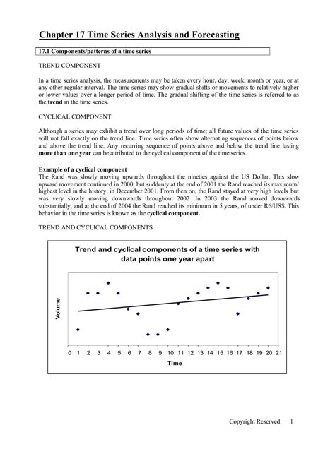 Chapter 17 Times Series And Forecasting Notes Stk 120 Statistics Up Thinkswap